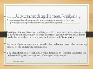 factor analysis (basics) for research .ppt