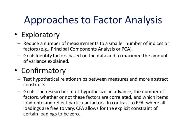 Factor analysis (fa)