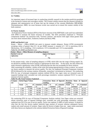 Factor analysis of service quality in university libraries in sri lanka ...