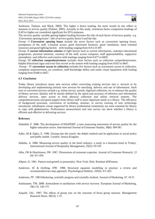 Factor analysis of service quality in university libraries in sri lanka | PDF