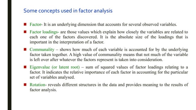 Factor analysis | PPT | Free Download