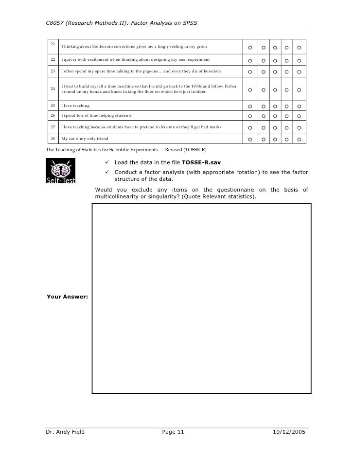 Do Factor Analysis In Spss 21 Maqsino