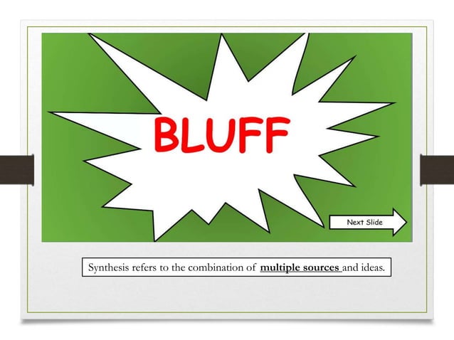 Fact or Bluff.pptx | Chemistry | Science