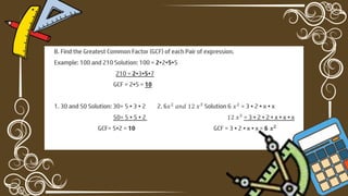 FACTOR COMPLETELY DIFFERENT KINDS OF POLYNOMIALS.pptx | Computing | Technology & Computing