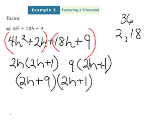 Factor complex trinomial | PDF