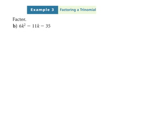 Factor complex trinomial | PDF