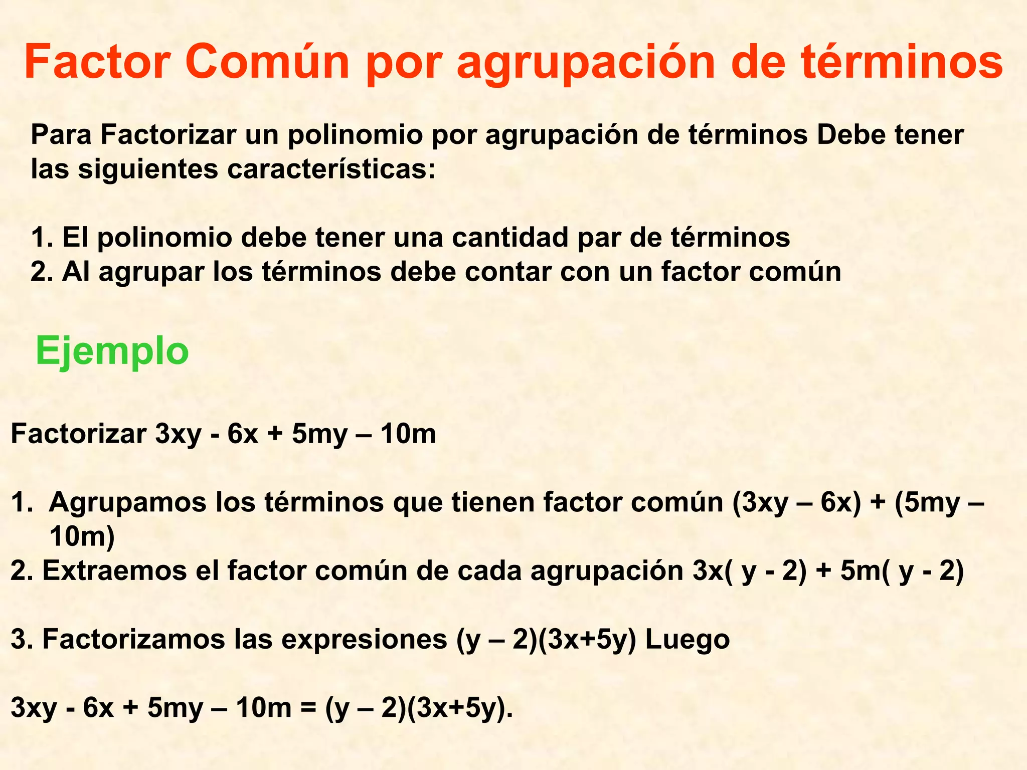 Factor comun | PPT