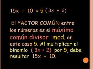 Factor Común | PPTX