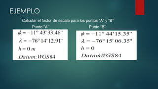 FACTOR DE ESCALA EN LA PROYECCION UTM.pptx
