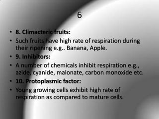 Factor effecting respiration | PPTX