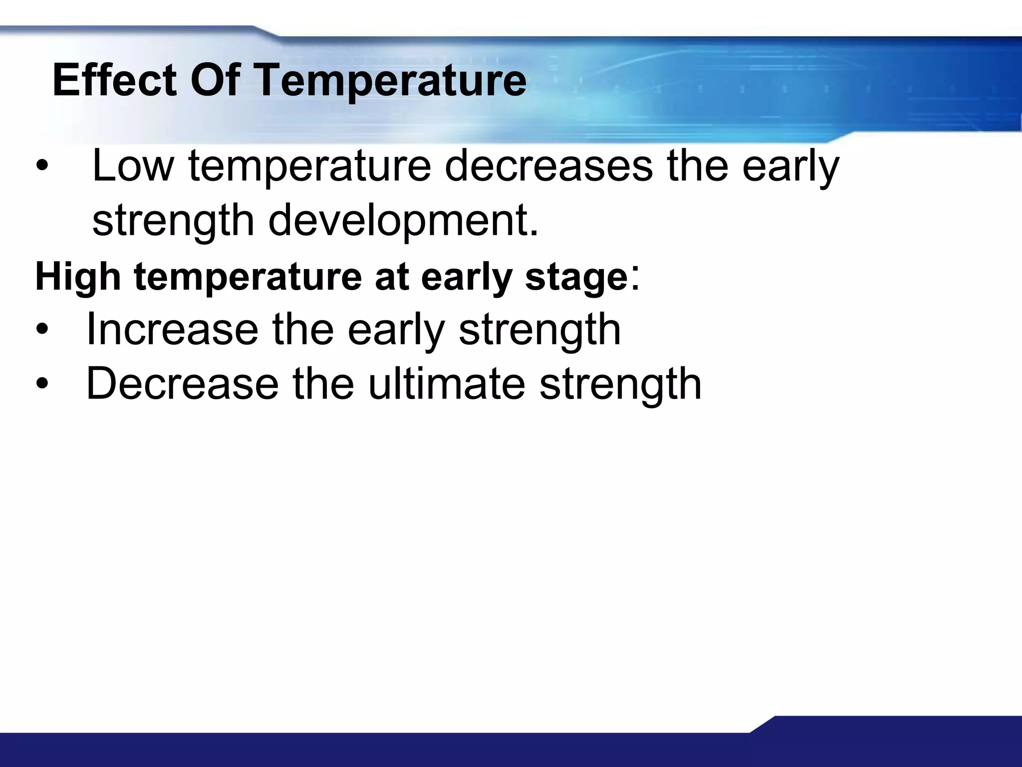 Factor effecting the strength of concrete | PPTX