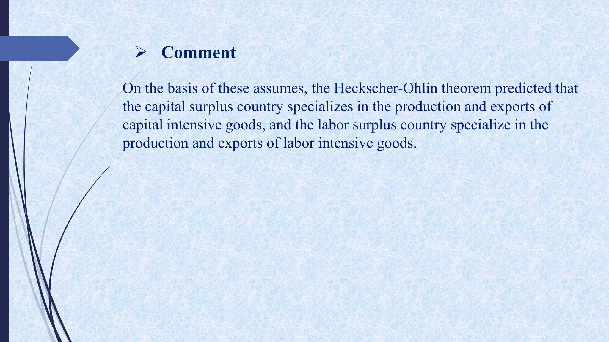Factor endowments and the heckscher ohlin theory (chapter 5) | PPTX