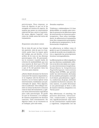 Factores comunes e integración de las psicoterapias | PDF