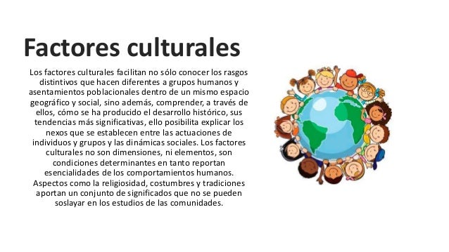 Ejemplos De Factores Culturales
