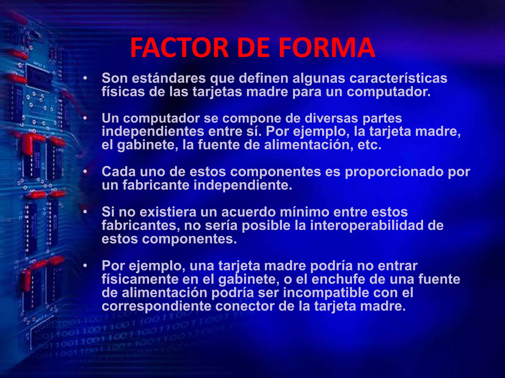 Factores de forma | PPTX