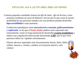 Factores de la coagulación | PDF