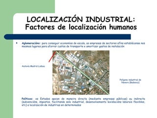 Factores de localización industrial | PPT