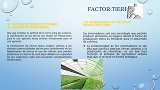 Factores de producción en agricultura | PPTX
