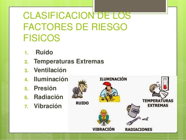 Factores de riesgo fisico