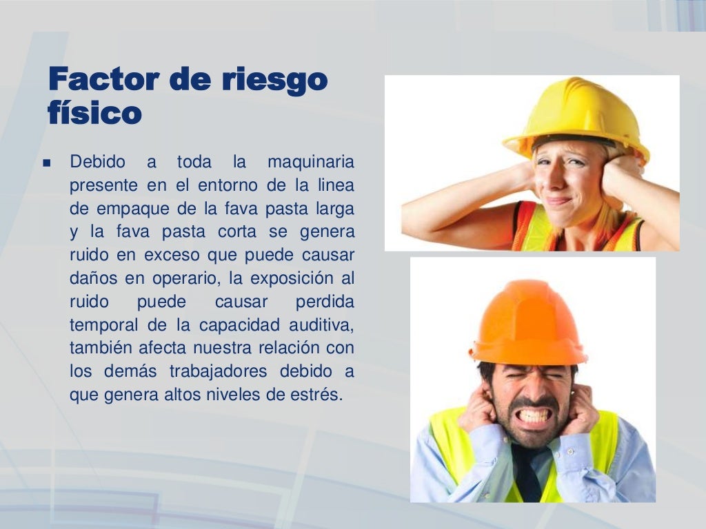 Factores de riesgo físico en una empresa