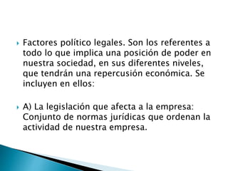 Factores politicos | PPTX