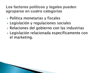 Factores politicos | PPTX