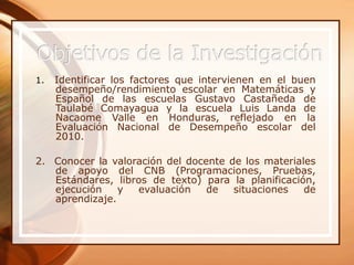 Factores que influyen en el rendimiento académico de las escuelas en ...