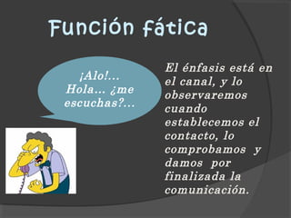 Factores y funciones del lenguaje unidad 0 | PPT