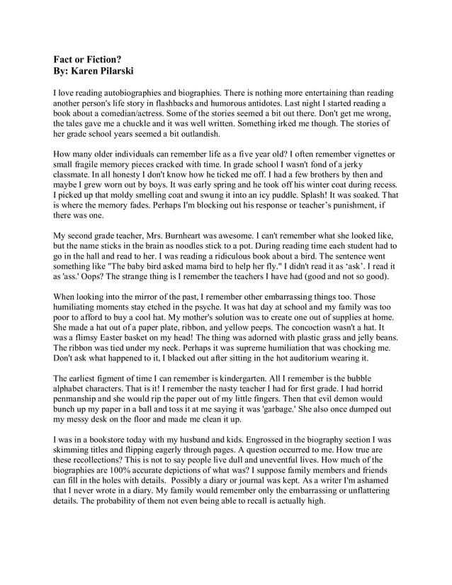 Fact or Fiction? | PDF