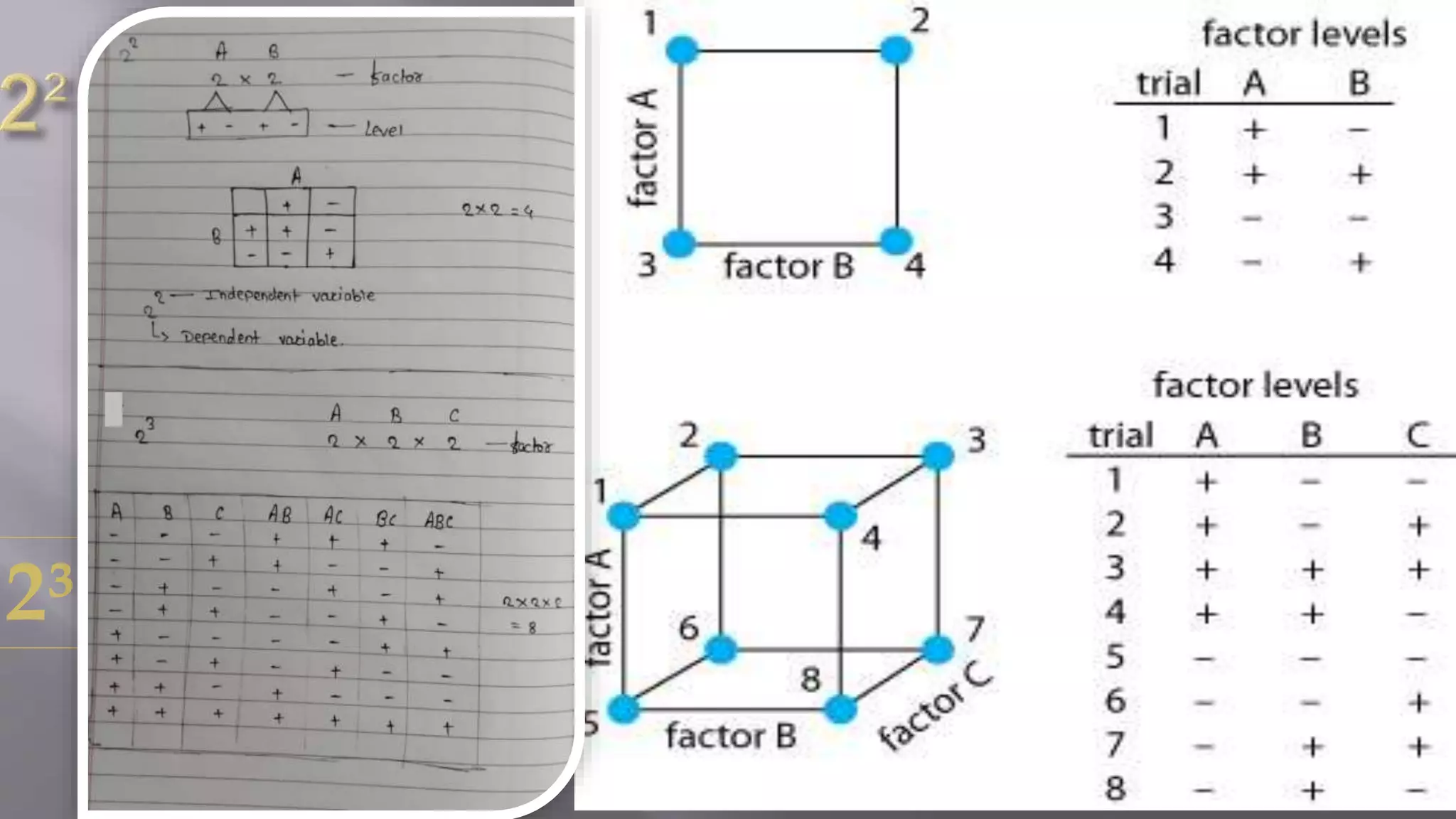 Factorial Design And Application In Formulation Pptx Physics Science