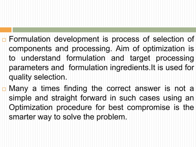 Factorial design \Optimization Techniques | PPTX