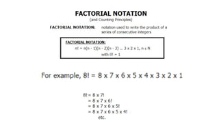 Factorial Notation in Bachelor of Science in Statistics | PPT