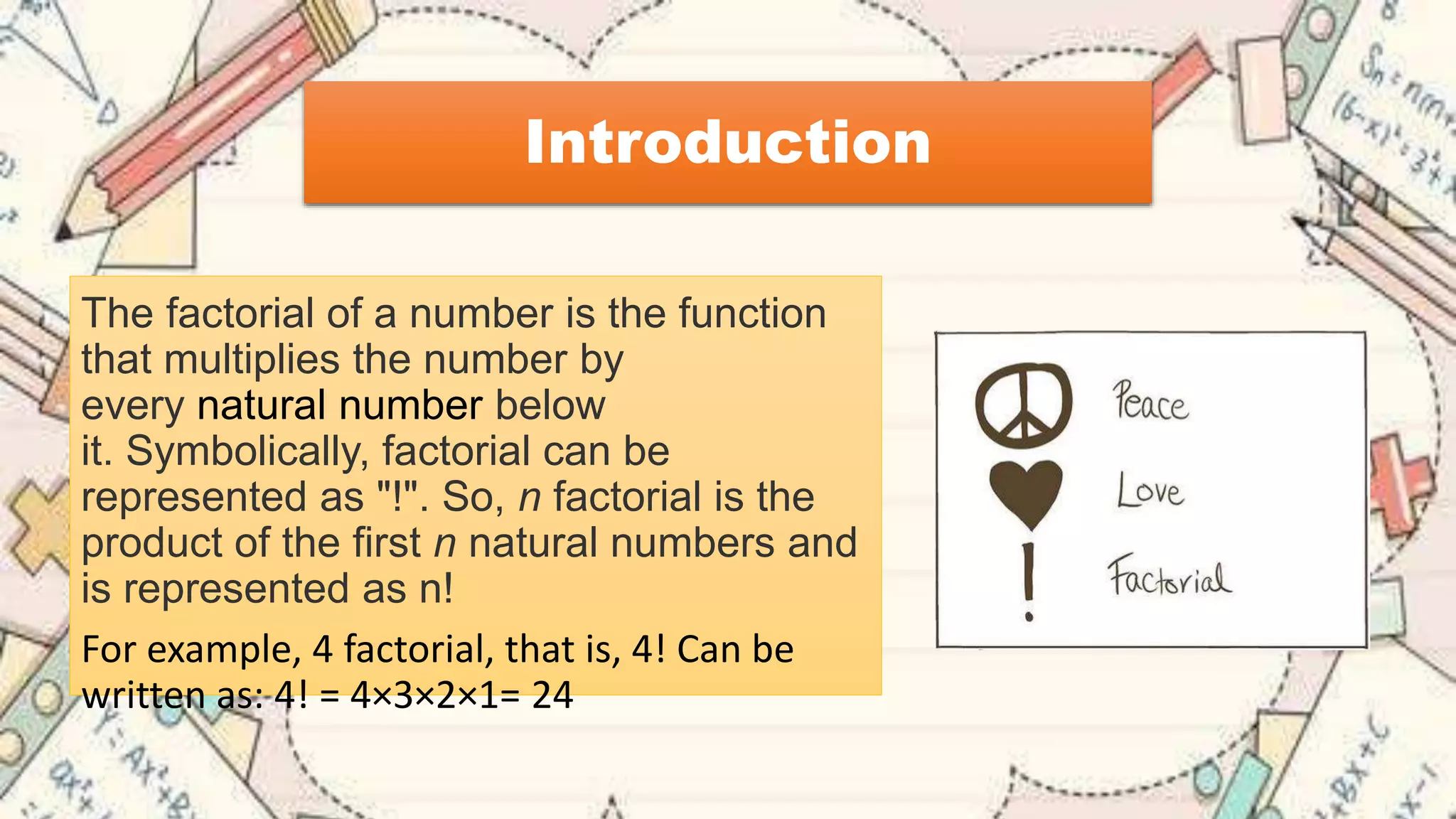 Factorial Notations Pptx