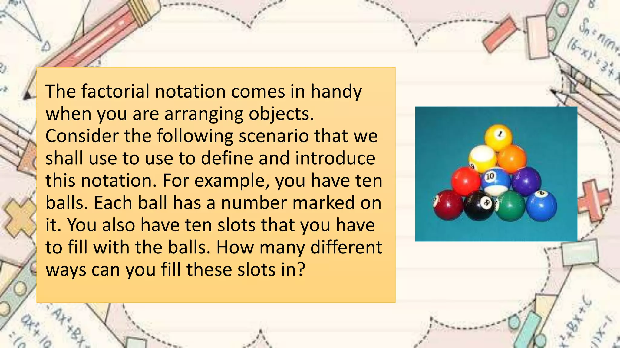 Factorial Notations Pptx