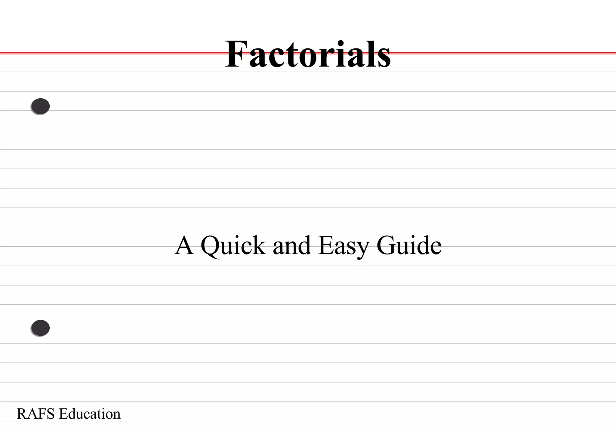 Factorials | ODP