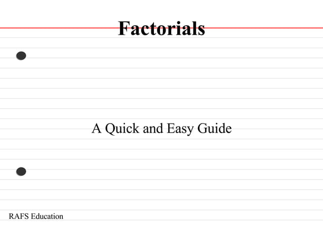 Factorials | PPT Factorials | PPT