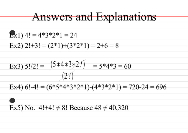 Factorials | PPT Factorials | PPT