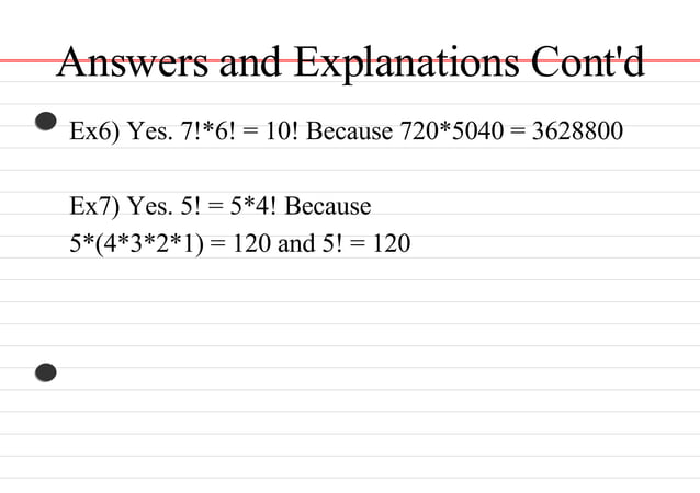 Factorials | PPT Factorials | PPT
