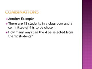 Factorials permutations and_combinations_using_excel | PPTX | Lotteries and Scratchcards | Shopping