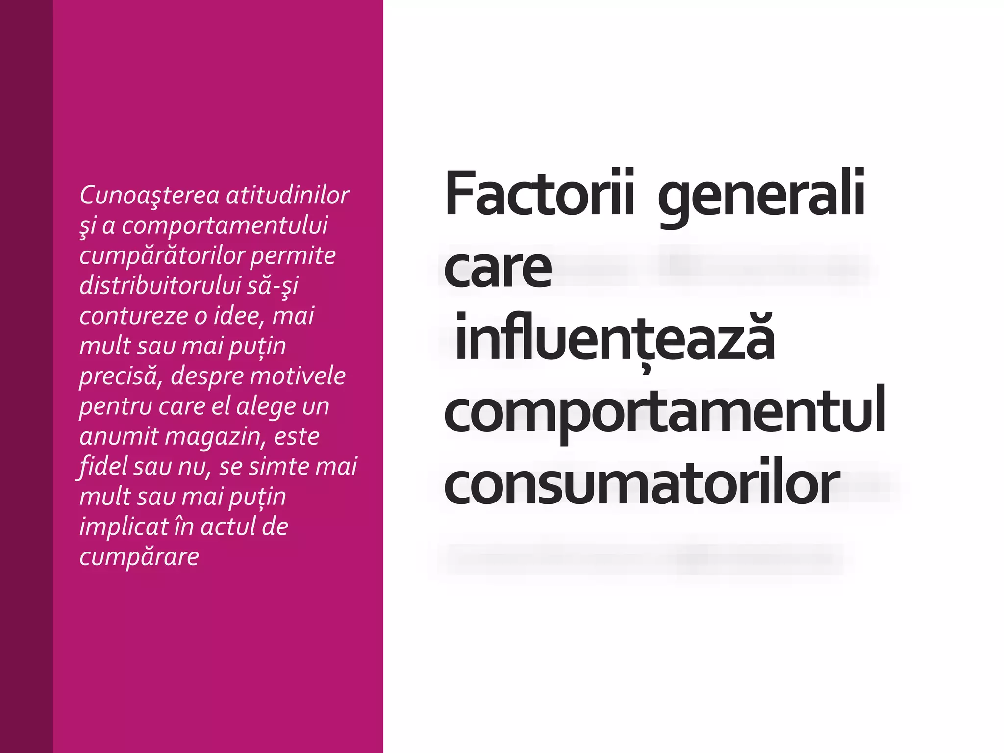 Factori de influenta a consumatorilor | PPT | Free Download