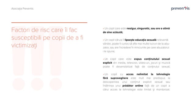 Factori de risc la copii | PPT