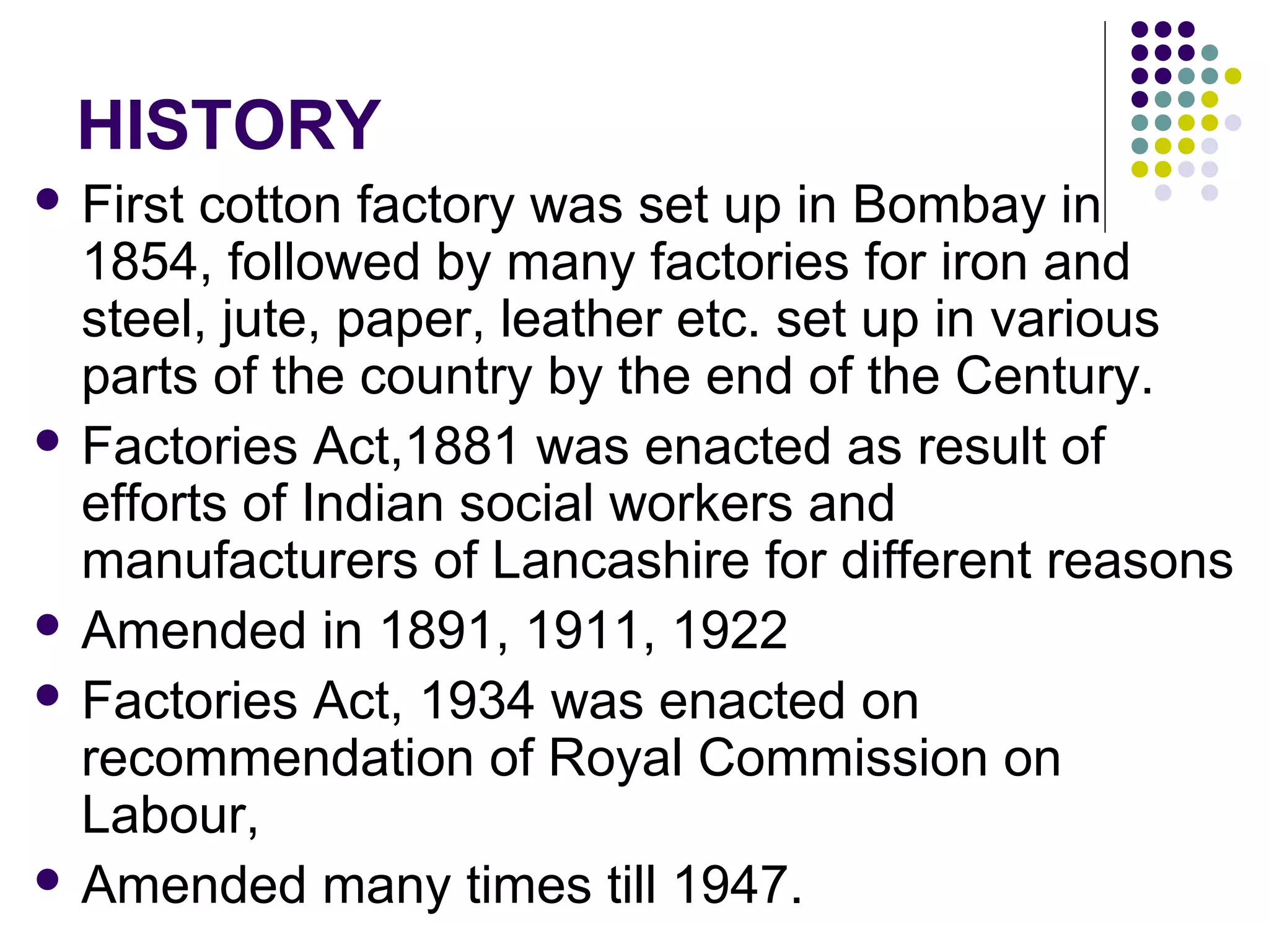 Factories act-1948 | PPT