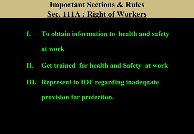 Factories -ACT & RULE.ppt | Manufacturing Industry | Industries