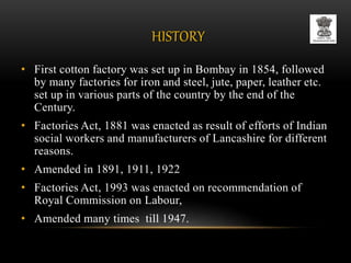 Factories act | PPTX