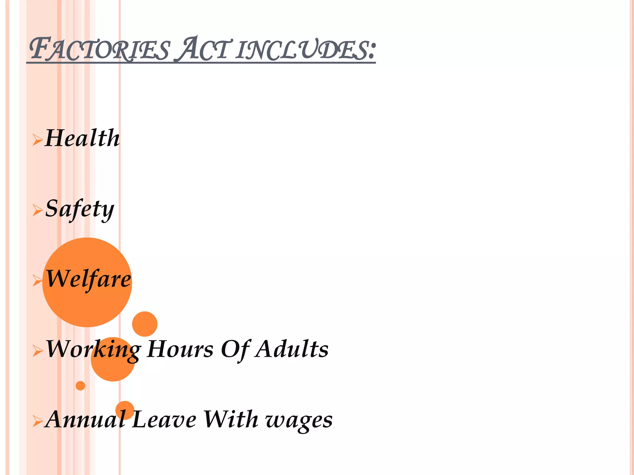 Factories act, 1948 | PPTX
