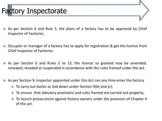 Factories act 1948 | PPTX