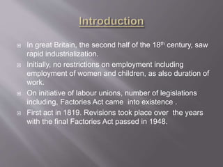 Factories act 1948 | PPTX