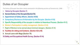 Factories act, 1948 | PPTX