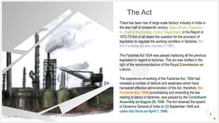 Factories act, 1948 | PPTX