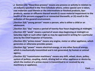 Factories act,1948 (Part 1) | PPTX